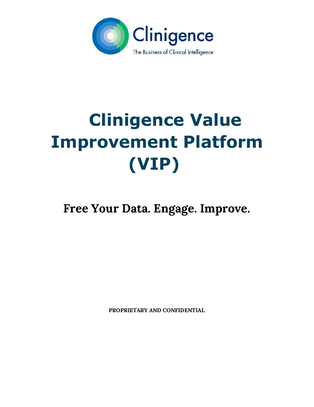 Clinigence Value Improvement Platform (VIP) | VBCExhibitHall Library