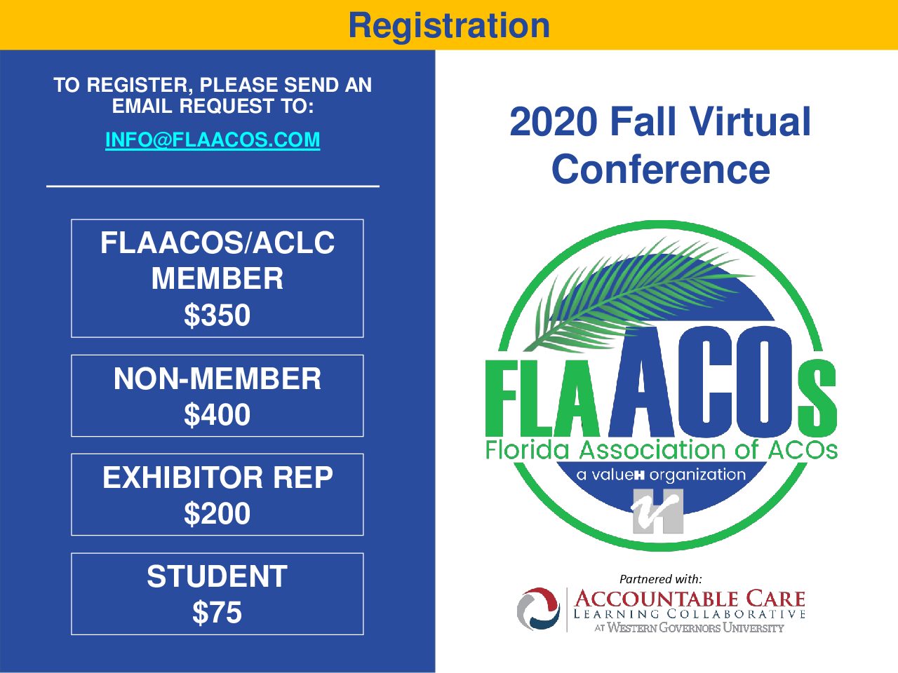 FLAACOs Registration | VBCExhibitHall Library